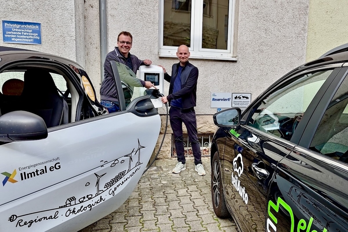 Carsharing-Elektroquote in Jena steigt dank Kooperation mit Ilmtal Energiegenossenschaft - teilAuto
